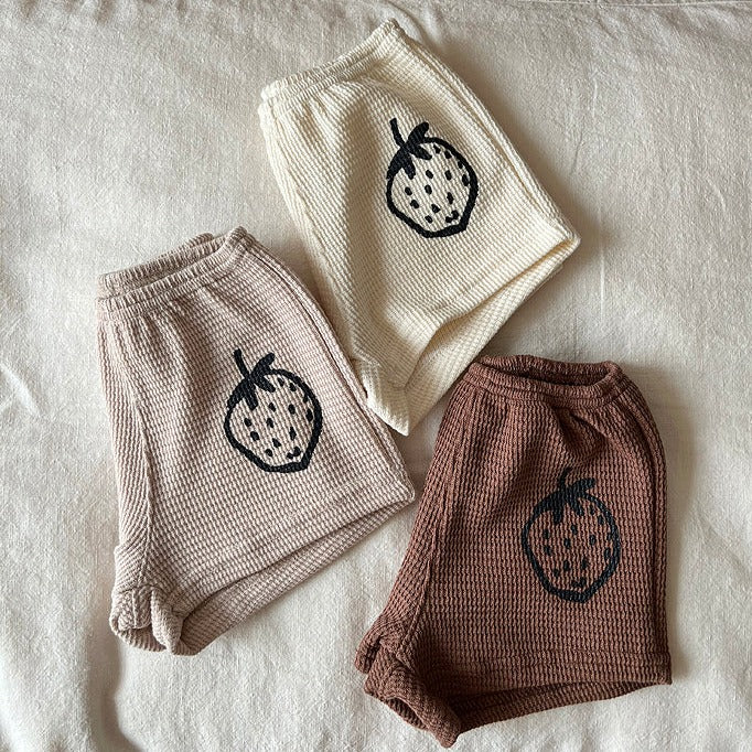 Strawberry Shorts - Three Colours – Burgeon Kids